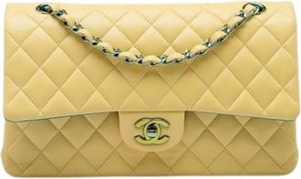 Chanel Sac bandouli&egrave;re vintage Chanel Pre-owned Double Flap - Femme - Pre-owned - Jaune - Taille: ONE Size