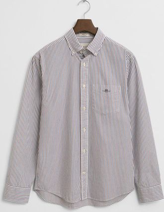 GANT Popeline-Hemd mit Streifen und Brusttasche, Classic Regular Fit in