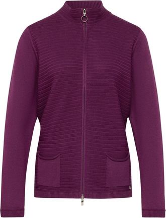 Rabe Femme, Pulls, Violet, Taille: 50 FR Cardigan &agrave; col montant
