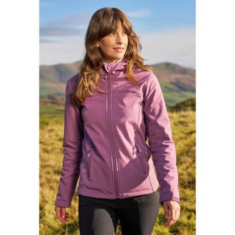 Mountain Warehouse Exodus Softshelljacke f&uuml;r Damen (dunkellila)