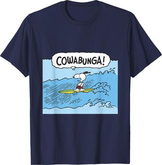 Peanuts Erdnüsse Snoopy Cowabunga Surfer T-Shirt