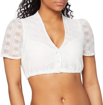 Berwin & Wolff Damen Dirndlbluse mit Spitze Bluse, 1, 36