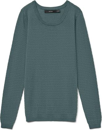 Vero Moda Damen VMCARE Structure LS O-Neck BLOU NOO 10136644, Balsam Green, XS