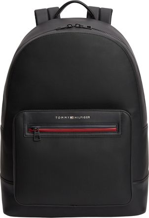 Tommy Hilfiger Herren Th Foundation Backpack Am0am14155 Rucksack, Black (Black)