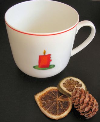 Dibbern Sonderaktion FBC Season&acute;s Greetings - Becher mit Henkel 0,32 l - NEU