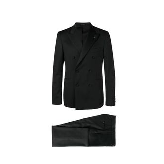 Tagliatore Luxuri&ouml;ser zweireihiger Anzug - - Suits - Herren - Schwarzk - XL