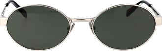 Saint Laurent Lunettes De Soleil - Argent