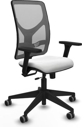 Piqueras y Crespo 8-Stunden-Schreibtischstuhl mit 3D-Armen, h&ouml;henverstellbare Lendenwirbelst&uuml;tze, ausgestattet mit Syncro/Traslack und Schneidschaum, mit Rollen von 65 