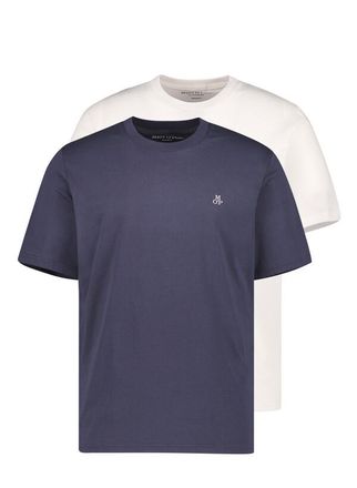 Marc O'Polo Herren T-Shirts blau Baumwolle