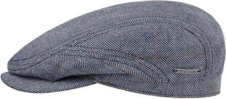 Stetson Casquette Pascoli Driver Homme - Made in The EU en Soie Gavroche de Soleil avec visière, Doublure Été Printemps-été - 62 cm Bleu
