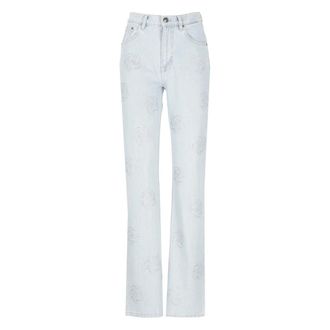 Rotate Hellblaue Baumwolljeans mit Strassdetails - - Jeans - Damen - Blau - W29