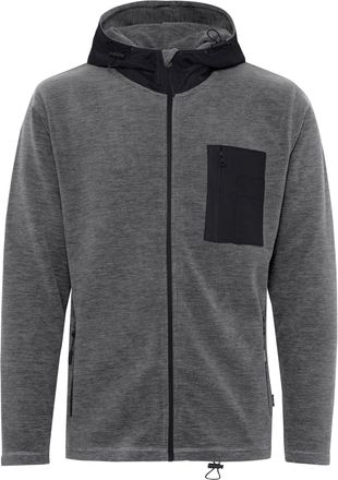 Indicode Wilmot Herren Fleecejacke Sweatjacke Jacke mit Kapuze, Gr&ouml;&szlig;e:M, Farbe:Black (999)