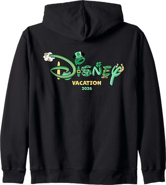 Disney St. Patricks Day Vacation 2026 Matching Trip Logo Kapuzenjacke