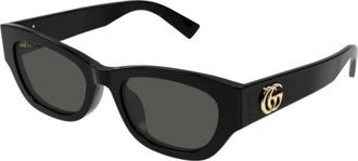 Gucci Emblem Sonnenbrille - - Accessories - unisex - Schwarzk - 53 MM