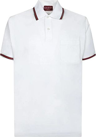 Gucci Polo Shirt - - Tops - Herren - Wei&szlig; - XL