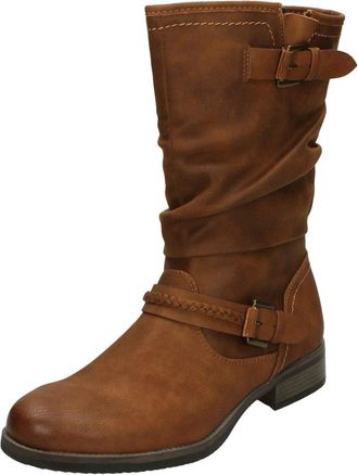 Rieker Estella Womens Kalb Länge Slouch Stiefel 42 EU Braun (Nuss/Nuss 22)