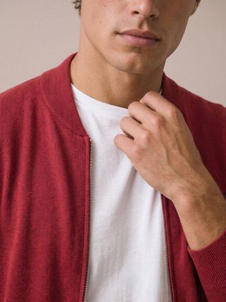 Fynch-Hatton Strickjacke mit Logostickerei