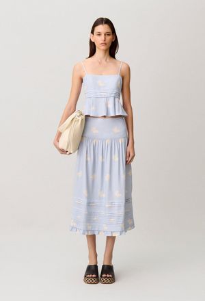 Claudie Pierlot Jupe midi fleurs