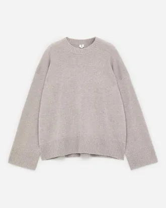 Arket Oversize-Pullover Aus Reinem Kaschmir -Beige