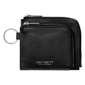 Carhartt Work in Progress Femme, Accessoires, Noir, Taille: ONE Size Double Vegas Zip Wallet