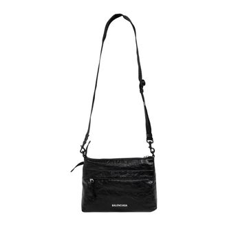 Balenciaga Explorer Double Pouch Umh&auml;ngetasche - - Bags - Herren - Schwarzk - ONE SIZE