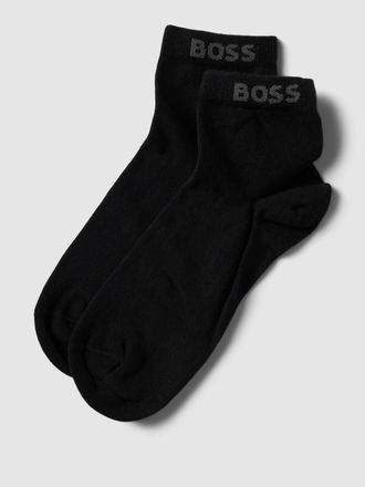 HUGO BOSS Sneakersocken mit Label-Details im 2er-Pack