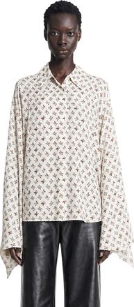 Max Mara Oversized Printed Silk Shirt