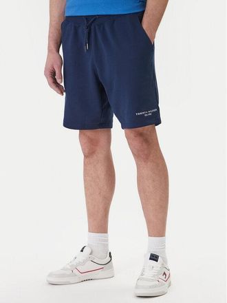 Tommy Hilfiger Sportshorts Logo MW0MW43068 Dunkelblau Regular Fit