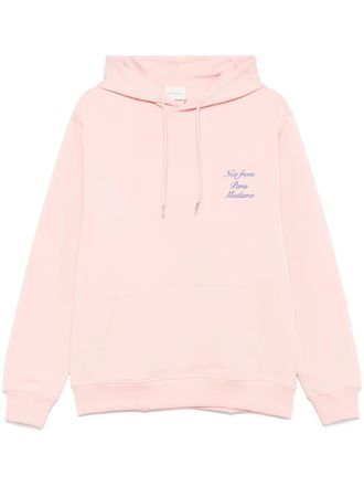 Drôle de Monsieur hoodie Le Hoodie Slogan Cursive - Rose