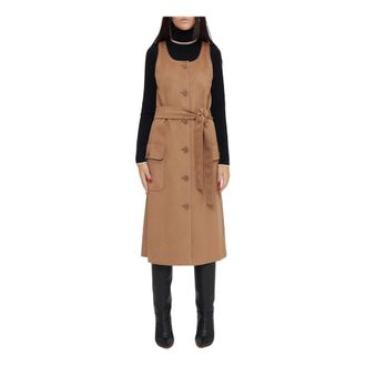 Moschino Hemdkleid aus Kunstwildleder - - Dresses - Damen - Braun - S