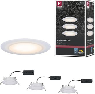 Paulmann 999.42 Premium Einbauleuchten-Set LED Suon WarmDim 2000-2700K 3x6,5W 230 V Satiniert