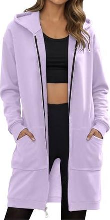 Generic Sweat &agrave; capuche dhiver et dautomne doubl&eacute; en polaire pour femme - Tenue &agrave; capuche lourde - Coupe ample - Grande taille - Pull tendance Y2K - Confortab