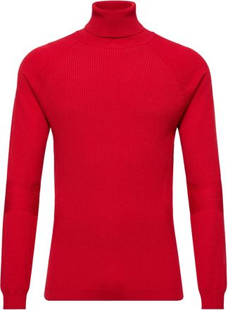 Moncler Moncler Wool Blend Polo Neck Jumper, Men, Red, Size: 3xl