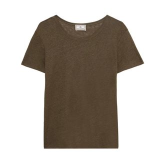 Ines De La Fressange Femme, Blouses et Chemises, Vert, Taille: 42 FR Sunny linen T-shirt