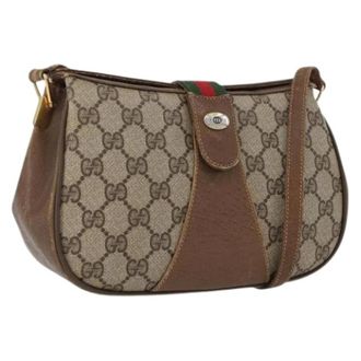 Gucci Sac bandouli&egrave;re GG Canvas Vintage Pre-owned - Femme - Pre-owned - Beige - Taille: ONE Size