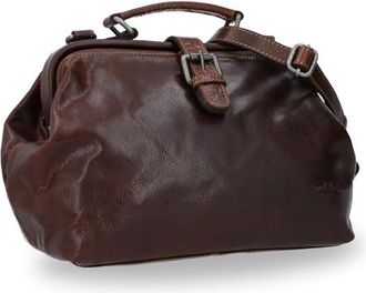 Gusti Sac &agrave; bandouli&egrave;re Leder pour femmes et hommes Sac de m&eacute;decin vintage Cuir de buffle v&eacute;ritable Sac &agrave; main spacieux Sac &agrave; bandouli&egrave;re marron - Polyvalen