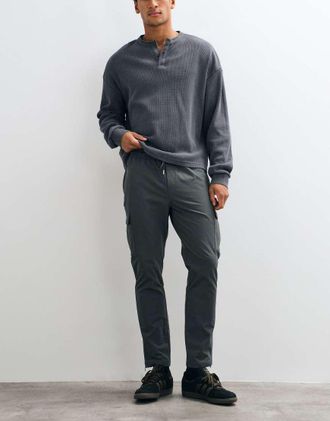 Capo Cargo-Hose mit Regular Fit in Anthrazit-Grau