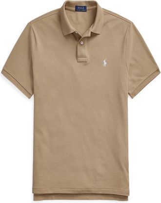 Ralph Lauren Piqu&eacute;-Poloshirt mit Polosreiter-Stickrei, Custom Slim Fit in