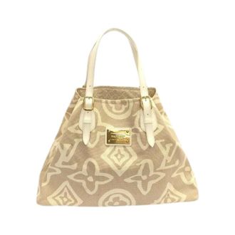Louis Vuitton Sac Cabas Tahitienne en toile Pre-owned - Femme - Pre-owned - Beige - Taille: ONE Size