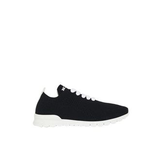 Kiton Schwarze Cashmere Sneakers - - Shoes - Damen - Schwarzk - 39 EU