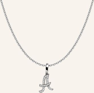 Cada Cada Kette Tiny Diamond Letter A silber