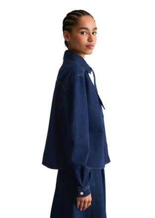 Marc O'Polo Denim Langarmbluse made with Orange Fiber