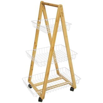 5five Simply Smart 5five Simply Smart - Wagen auf Rollen mit 3 K&ouml;rben modern