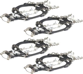 Pearl Schneeschuhketten: 2 Paar Schuhketten für alle Schuhe, Schuhgröße 34-43 (Schneeschuhe Spikes, Schneeketten für Schuhe, Anti Rutsch)