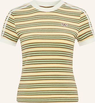 adidas Originals Adidas Originals T-Shirt Adidas Originals Summer Glow Slim Striped Aus Frottee gelb