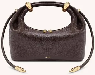 JW PEI Ellie Clutch mit Henkel in Dunkelbraun