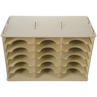 Supvox Aufbewahrungsbox f&uuml;r Mobiltelefone mit 18 F&auml;chern Multifunktionaler Handyhalter f&uuml;r Schreibtisch Kompakter Organizer f&uuml;r B&uuml;ro und Klassenzimmer