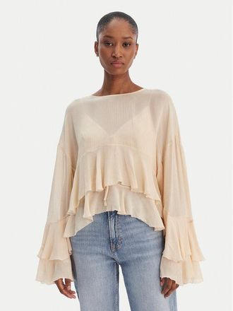 HUGO BOSS Bluse Bleja 50554050 Beige Relaxed Fit