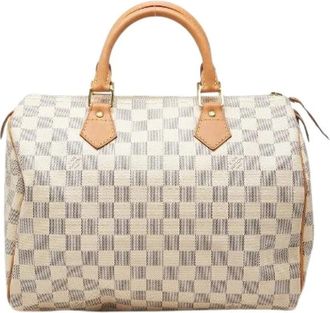 Louis Vuitton Sac &agrave; main Speedy 30 Damier Azur Pre-owned - Femme - Pre-owned - Blanc - Taille: ONE Size