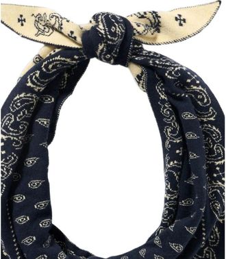 Guest In Residence Bandana Scarf - Navy